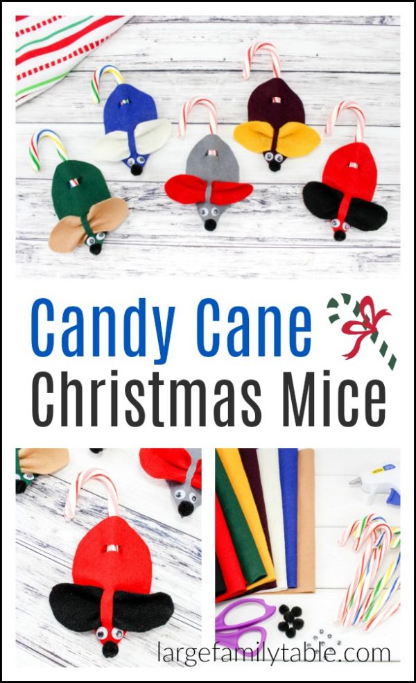 Holiday Candy Cane Mice | LargeFamilyTable.Com