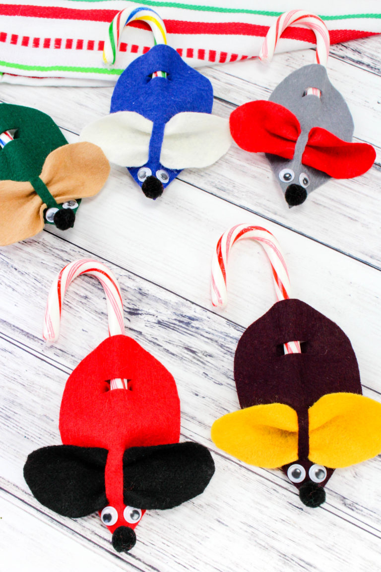 Holiday Candy Cane Mice | LargeFamilyTable.Com