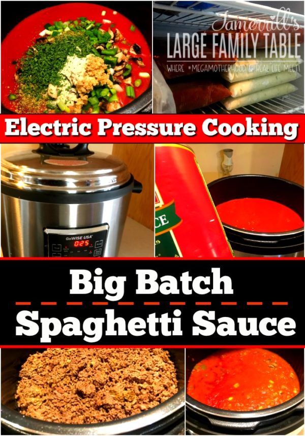 Big Batch Spaghetti Sauce | LargeFamilyTable.Com