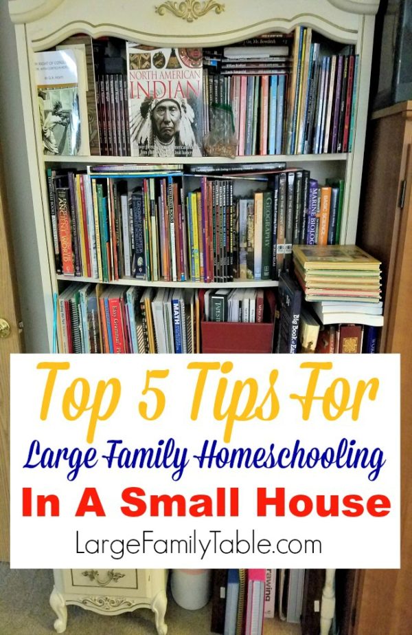 Top Five Tips For Large Family Homeschooling In A Small House - Large ...