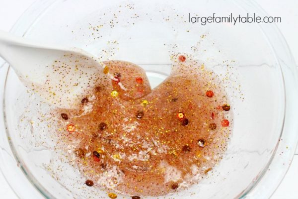 Fall Slime Recipe | Science and Sensory Play! - Large Family Table