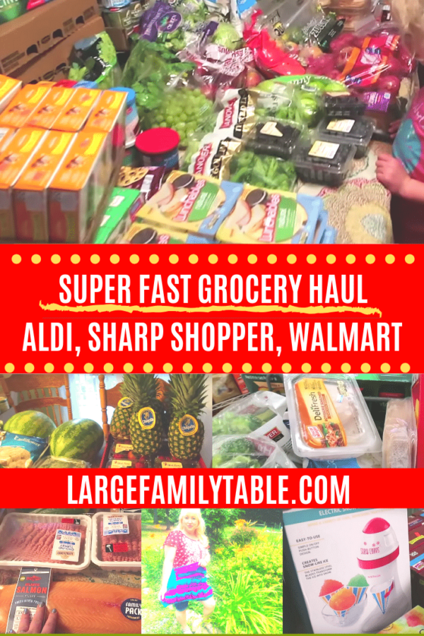 Super Fast Large Family Grocery Haul | Large Family Table