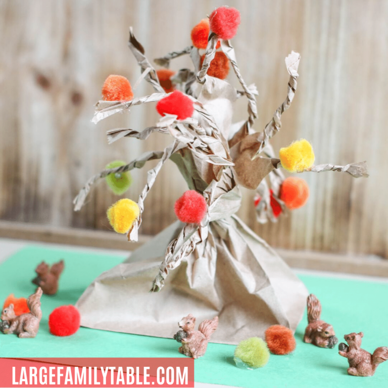 Fall Paper Bag Craft Project | LargeFamilyTable.Com
