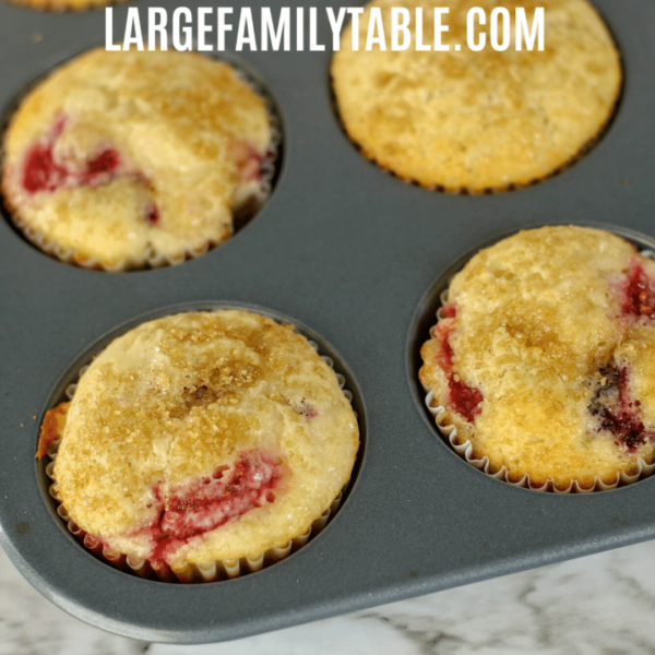 Homemade Mixed Berry Muffins Recipe | LargeFamilyTable.Com