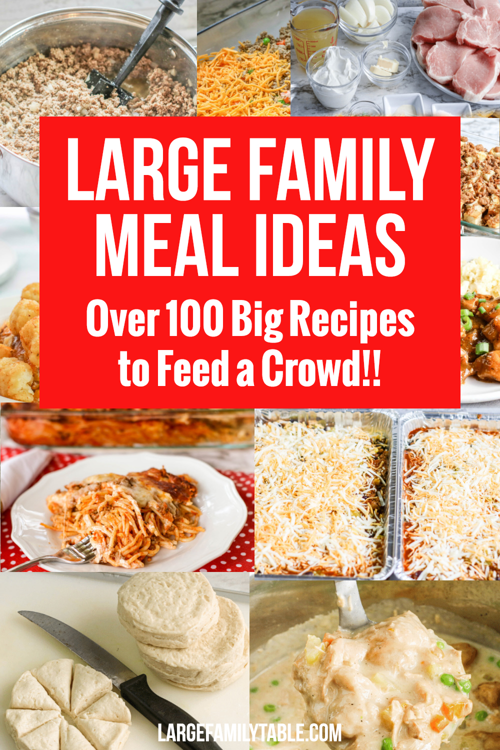 Large family meal ideas recipes to feed a crowd Large Family Table