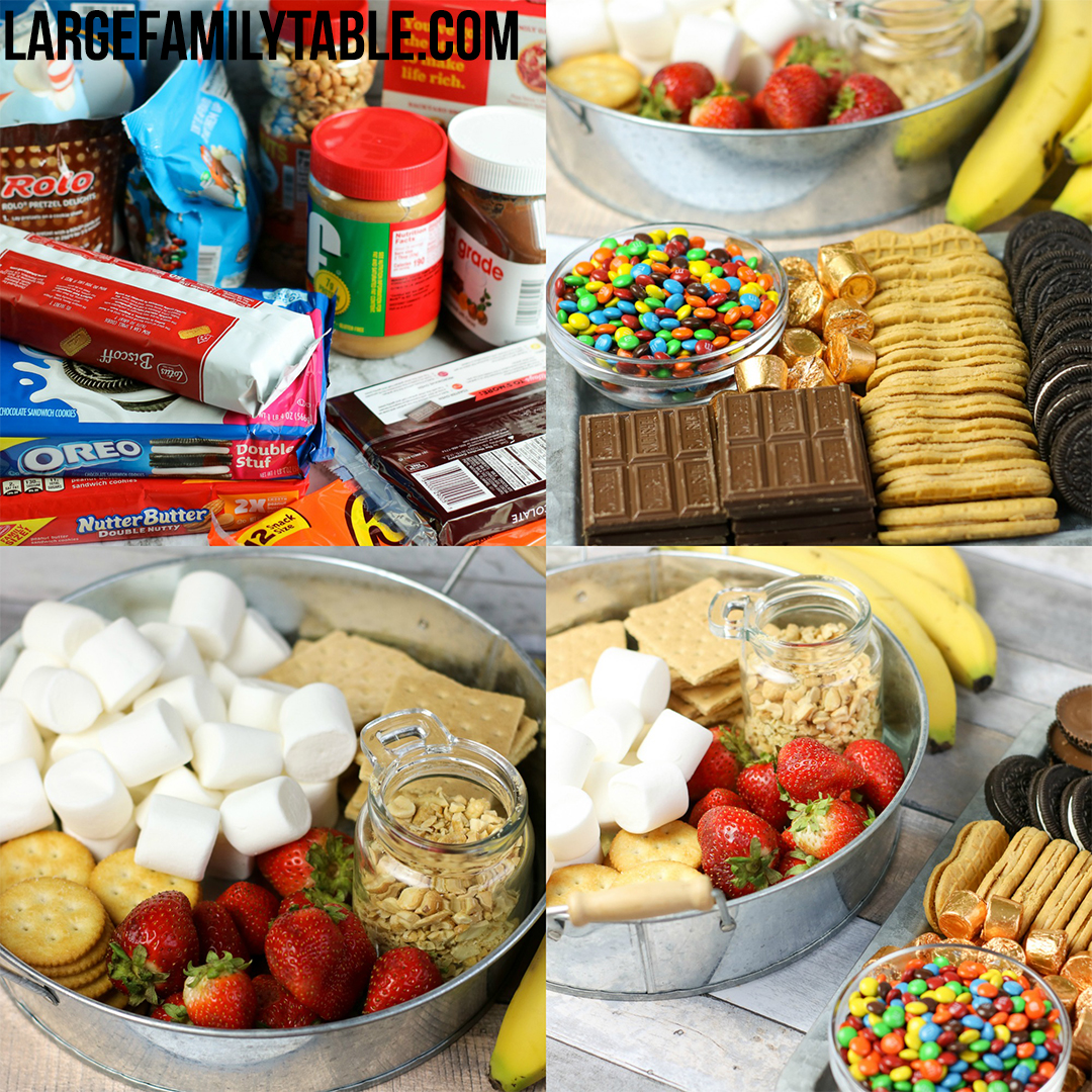 Build Your Own S'Mores Bar | Large Family Fall Snacks - Large Family Table