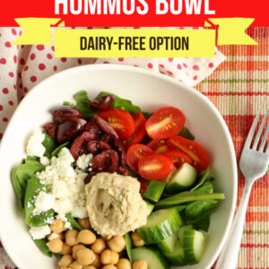 Healthy Large Family Loaded Hummus Bowl | Dairy-Free Option