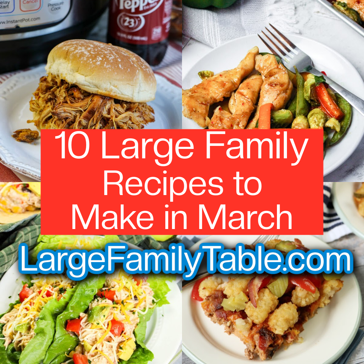 10 Large Family Recipes to Make in March - Large Family Table